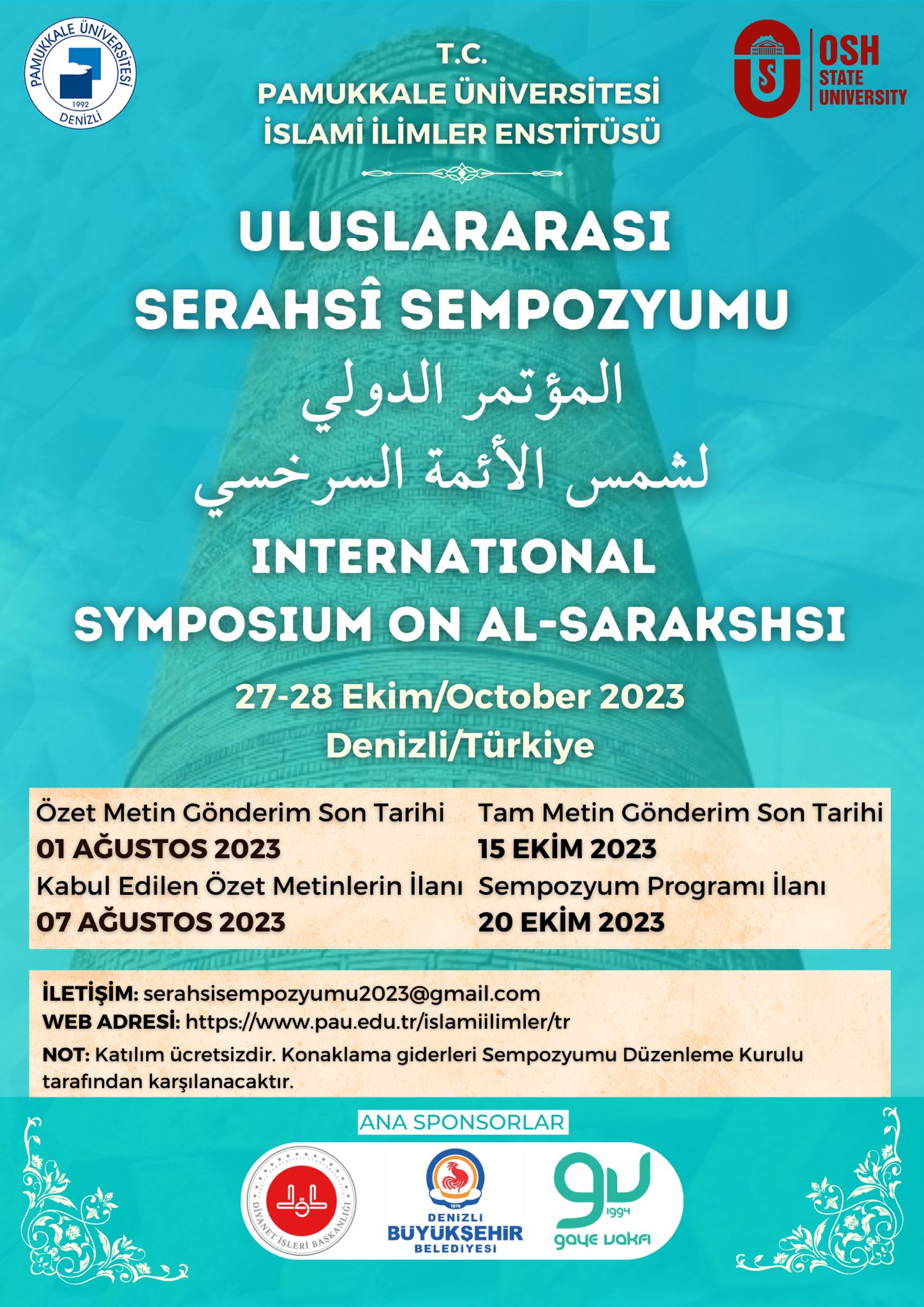 Sempozyum Afişi/Symposium Poster